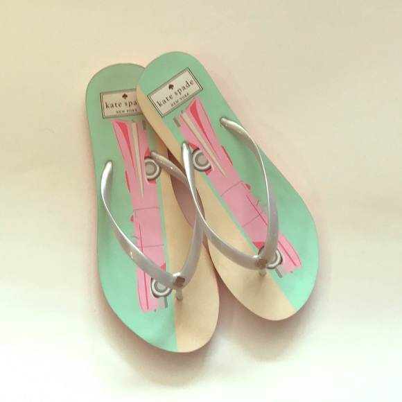 kate spade | Shoes | Kate Spade Funky Flip Flops Size 78 | Poshmark